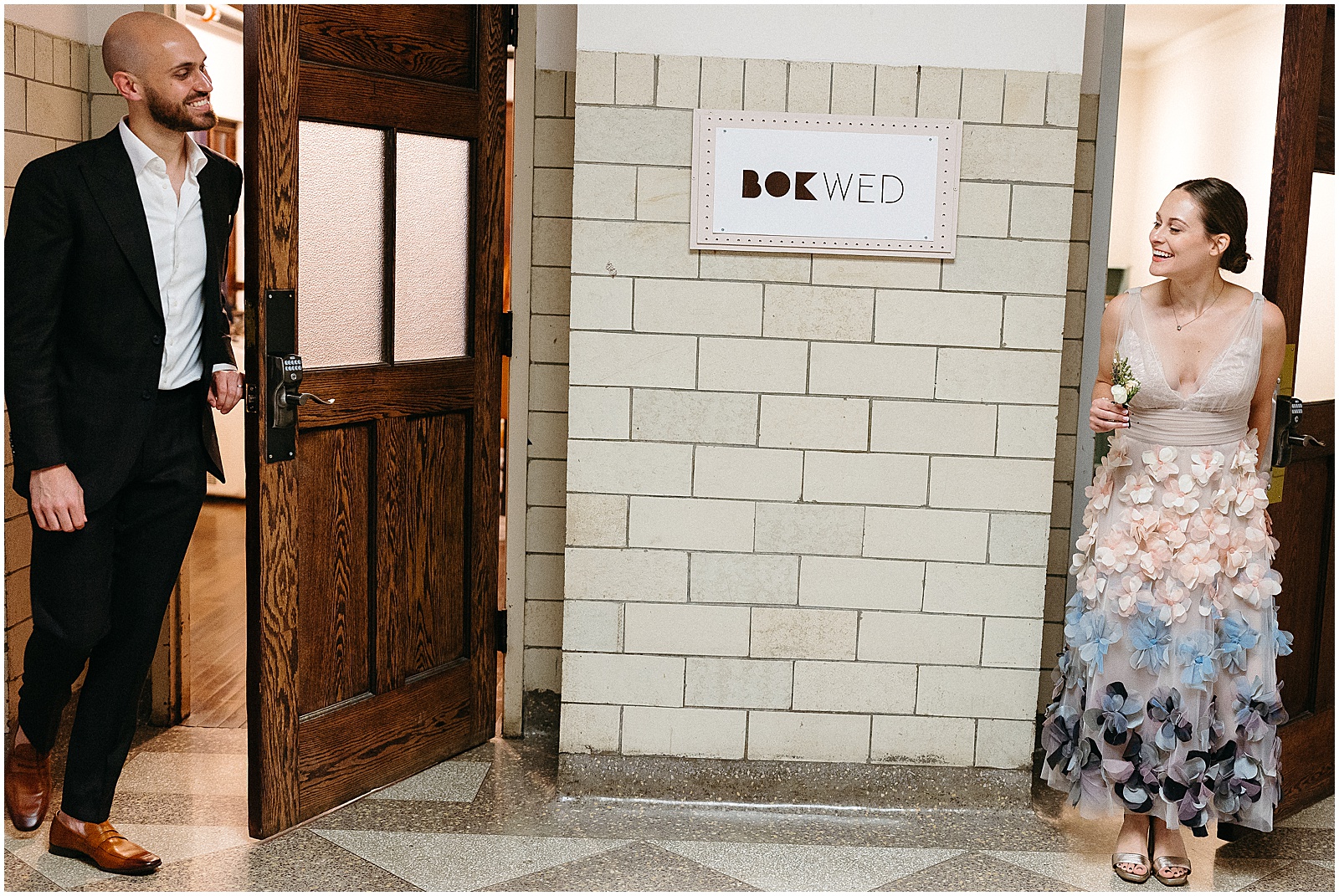 Unique BOK Building Wedding